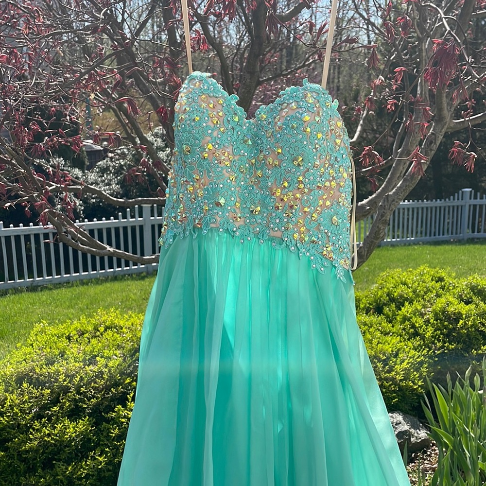 Aqua Prom Dress - Gem